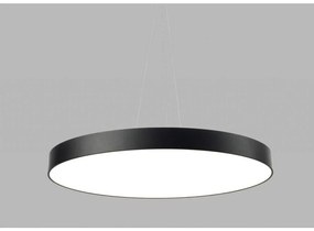 Stmívatelný LED lustr RINGO s aura efektem - černá, 70+6 W, 6300 lm, 800 mm, TRIAC