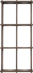 Patrová police z jasanového dřeva v tmavě přírodní barvě 42,5 cm Grid – OYOY Living Design