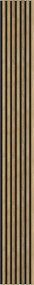 Mexen Lam-F, akustické stěnové lamely 275 × 31,5 cm, filc 6 mm, dub medový, S105-275317-2812-066