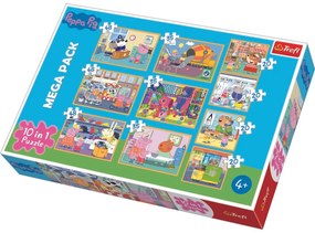 Trefl Puzzle Prasátko Peppa 10v1