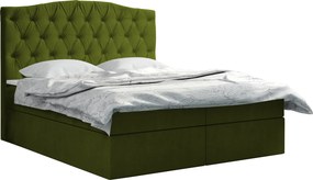 Eka Kontinentální čalouněná postel Exclusive - Fresh (90x200 cm) Barva látky - Fresh: Modrá (Fresh 11)