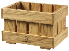 Apple Box - designová dřevěná bedýnka z masivu FDB velikost: S - 14 x 24 x 16, Nábytek materiál: dub