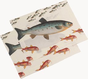 Sada lněných prostírání Sea Fish, 2 díly