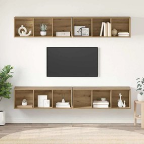 Sestava TV skříněk 4 ks Artisanový dub Kompozitní dřevo 3393536