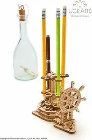 Ugears 3D dřevěné mechanické puzzle Organizér na psací potřeby / od 14