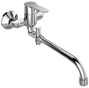 Mereo Zuna nástěnná baterie do byt. jádra 100 mm s ramínkem o 18 mm 330 mm bez přísluš. mosaz chrom CB602A03Z