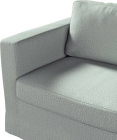 Potah na pohovku IKEA  Karlstad 2-místná , nerozkládací, dlouhý barva zelená látka pletený vzor