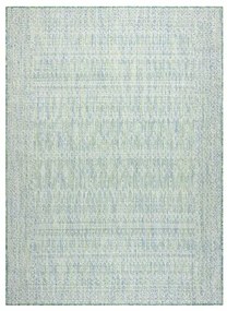 koberec SISAL SION aztécký 22184 Diamanty ploché tkaní zelená / modr velikost 180x270 cm | krásné koberce cz