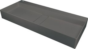 Deante Blur, granitové umyvadlo na desku 800x400x120 mm, antracitová metalíza, DEA-CQB_TU8S