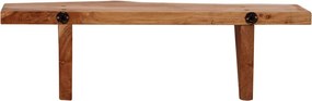 Nástěnné police 2 ks 60 x 20 x 18 cm masivní akáciové dřevo 247927