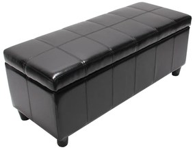 Skladovací lavice Krien 112 x 45 x 45cm - Černá