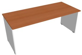 Stůl pracovní rovný 180 cm - Hobis Gate GS 1800 Dekor stolové desky: třešeň, Dekor lamino podnože: bílá