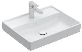 Villeroy & Boch Collaro - Umyvadlo 600x470 mm, bez přepadu, otvor pro baterii, CeramicPlus, alpská bílá 4A3361R1