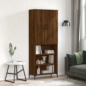 vidaXL Skříň highboard 69,5 x 34 x 180 cm kompozitní dřevo [3196070] Barva: Černá