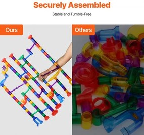 Marble Run Sada 150 KS Stavebnice STEM jako dárek vzdělávací bloky pro děti