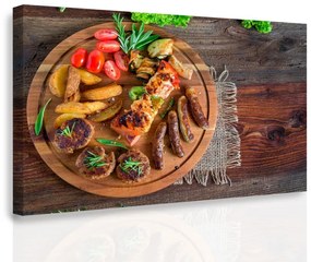 Jednodílný obraz barbecue Velikost (šířka x výška): 120x80 cm