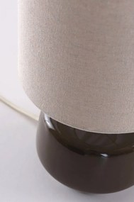 Hnědá/krémová keramická stolní lampa (výška 29 cm) Laila – Jotex