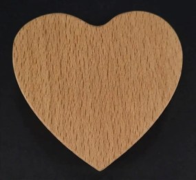 AMADEA Dřevěná krabička ve tvaru srdce, masivní dřevo, 8x3 cm