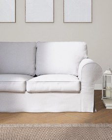 Potah na pohovku IKEA  Ektorp 2-místná, nerozkládací barva šedá látka pletený vzor