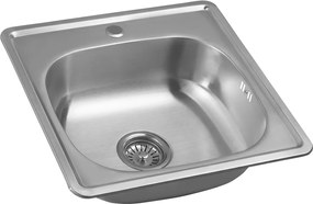 Aqualine Aqualine, Nerezový dřez 48x18x48cm, AQ4848B