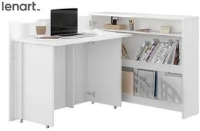 Casarredo Lenart Work Concept rozkládací psací stůl levý REBECCA bílá