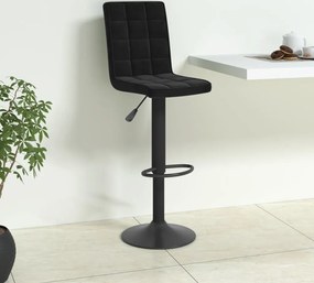 vidaXL Barová židle samet [335749] Barva: Černá