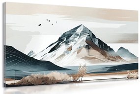 Obraz malebné hory ve skandinávském stylu Varianta: 90x60