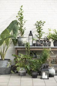 IB LAURSEN Hliněný obal na květiny Athene 14cm, šedá barva, keramika