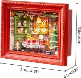 RoboTime Rolife DIY 3D dřevěné puzzle Štědrovečerní večeře s LED osvět