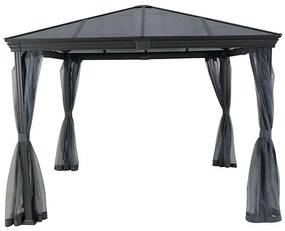 Sunfun Reo Stanová pergola, půdorysný rozměr: 3 × 3 m, výška: 2,7 m, černá, antracit