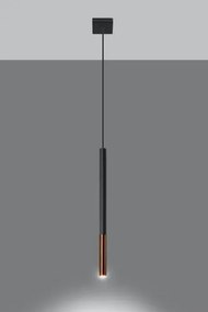 Lustr SOLLUX Mozaica 1 G9 1x40W bez zdroje SL.0888 černá/měď
