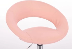 LuxuryForm Barová židle NAPOLI na zlatém talíři - růžová