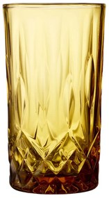 Lyngby Glas Sada sklenic Highball Sorrento 38 cl (4 ks) Amber