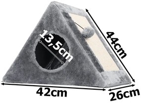Verk Group Škrabadlo trojúhelník kočka bouda kočka postel hračka míč