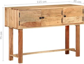Příborník 115 x 35 x 75 cm masivní akáciové dřevo 322670