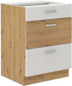 Kuchyňská skříňka Artisan 60 D 3S BB Barva dvířek bílá lesk