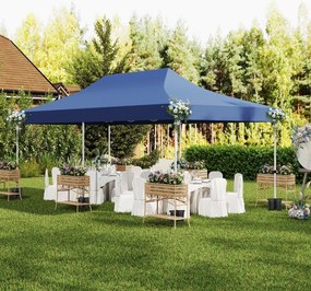 Costway Pavilon skládací pavilon s 6 odnímatelnými bočními stěnami a – modrý