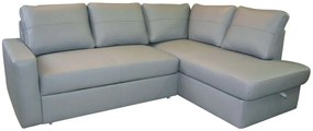 Casarredo - Komfort nábytek Rohová sedací souprava EDGAR rozkládací, s úložným prostorem, kůže | potah: Kůže S-21,Vyberte si provedení rohu:: roh na levé straně