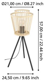 Eglo 43854 - Stolní lampa HYKEHAM 1xE27/40W/230V