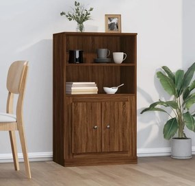 vidaXL Skříň highboard 60 x 35,5 x 103,5 kompozitní dřevo [816312] Barva: hnědý dub