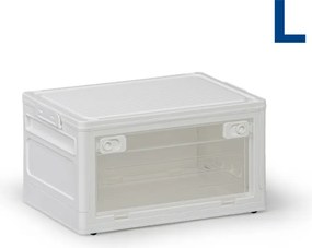 Skládací úložný regálový box L 37 l, 459x320x250 mm, bílý