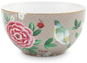 Pip Studio Blushing Birds miska Ø15cm, khaki (miska Ø15cm z kolekce Blushing Birds)