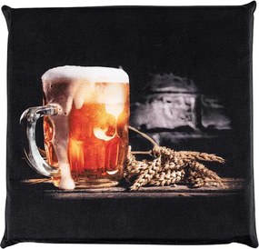 Podsedák na židli s 3D efektem PIVO sada 4 ks