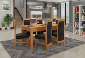 ADRK Furniture Sada stolu s židlemi RODOS 57 SE-ROD-57-A-B133