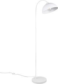 Bílá stojací lampa s kovovým stínidlem (výška 170 cm) Sierra – Reality