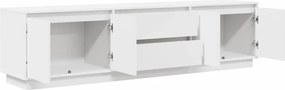 TV skříňka s LED osvětlením bílá 193,5x41x50 cm 3328435
