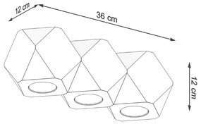 Bodové svítidlo v přírodní barvě 12x36 cm Vige – Sollux