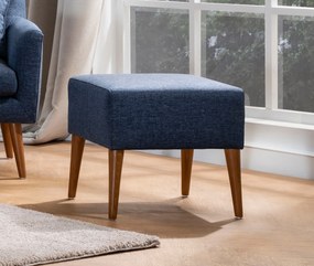 Atelier del Sofa Taburet Zeni Puf - Dark Blue, Tmavá Modrá