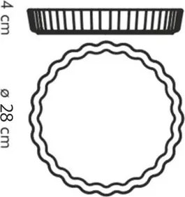 TESCOMA Forma s vlnitým okrajem kulatá GUSTO ø 28 cm