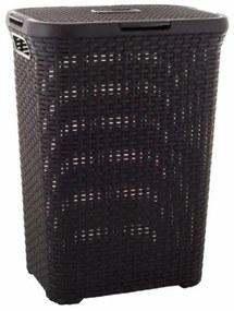 Koš na špinavé prádlo - CURVER RATTAN STYLE Objem: 60 l, Barva: hnědá